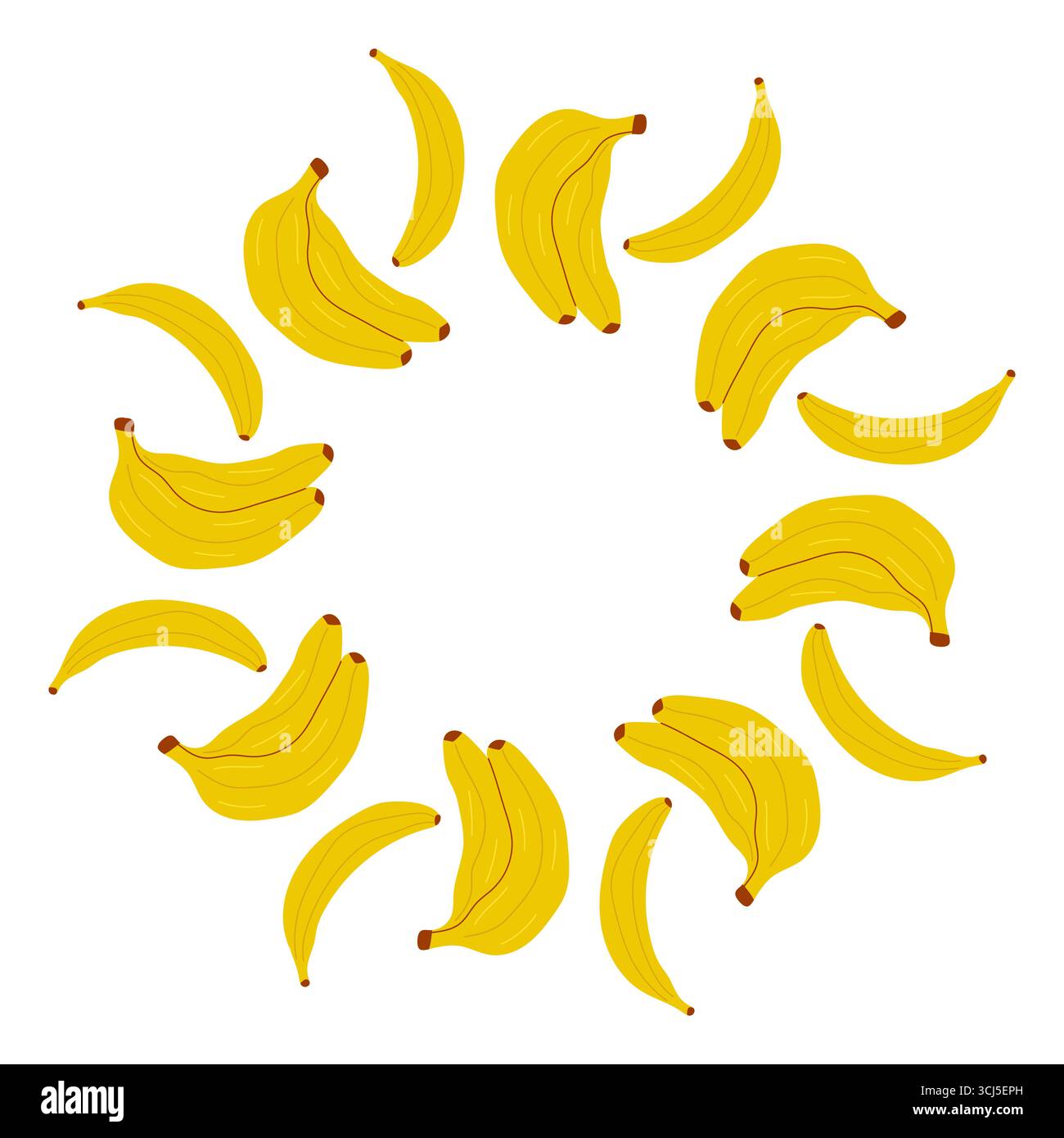 Bananas fruit bunches in market Stock Vector Images - Alamy