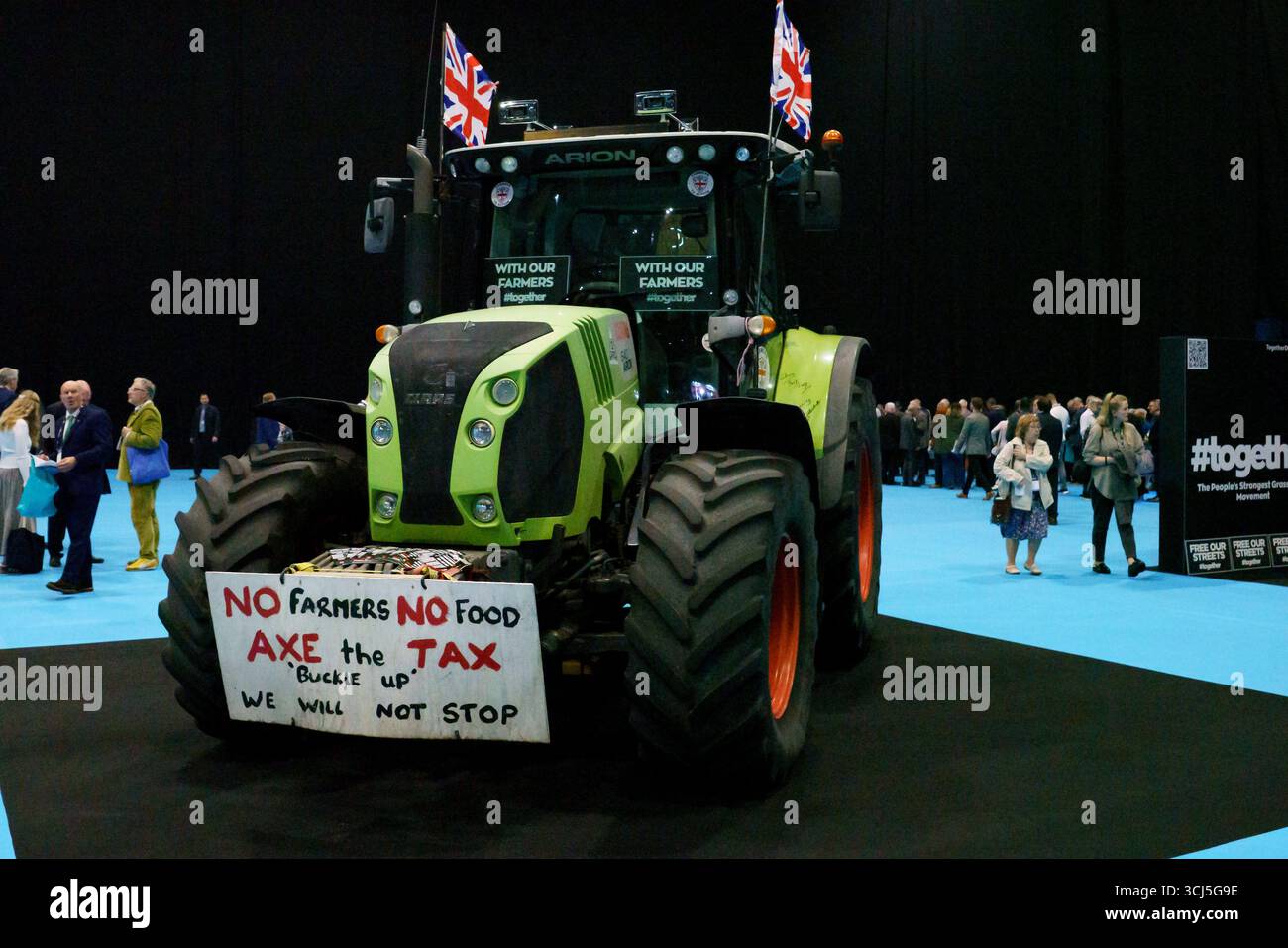 Birmingham NEC. Friday 5th September 2025. Reform party members arrive ...
