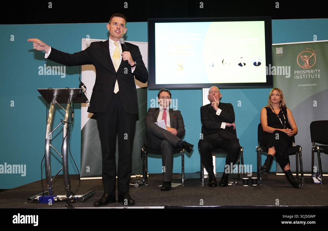 GB News presenter Matthew Goodwin speaking at the Reform UK annual ...