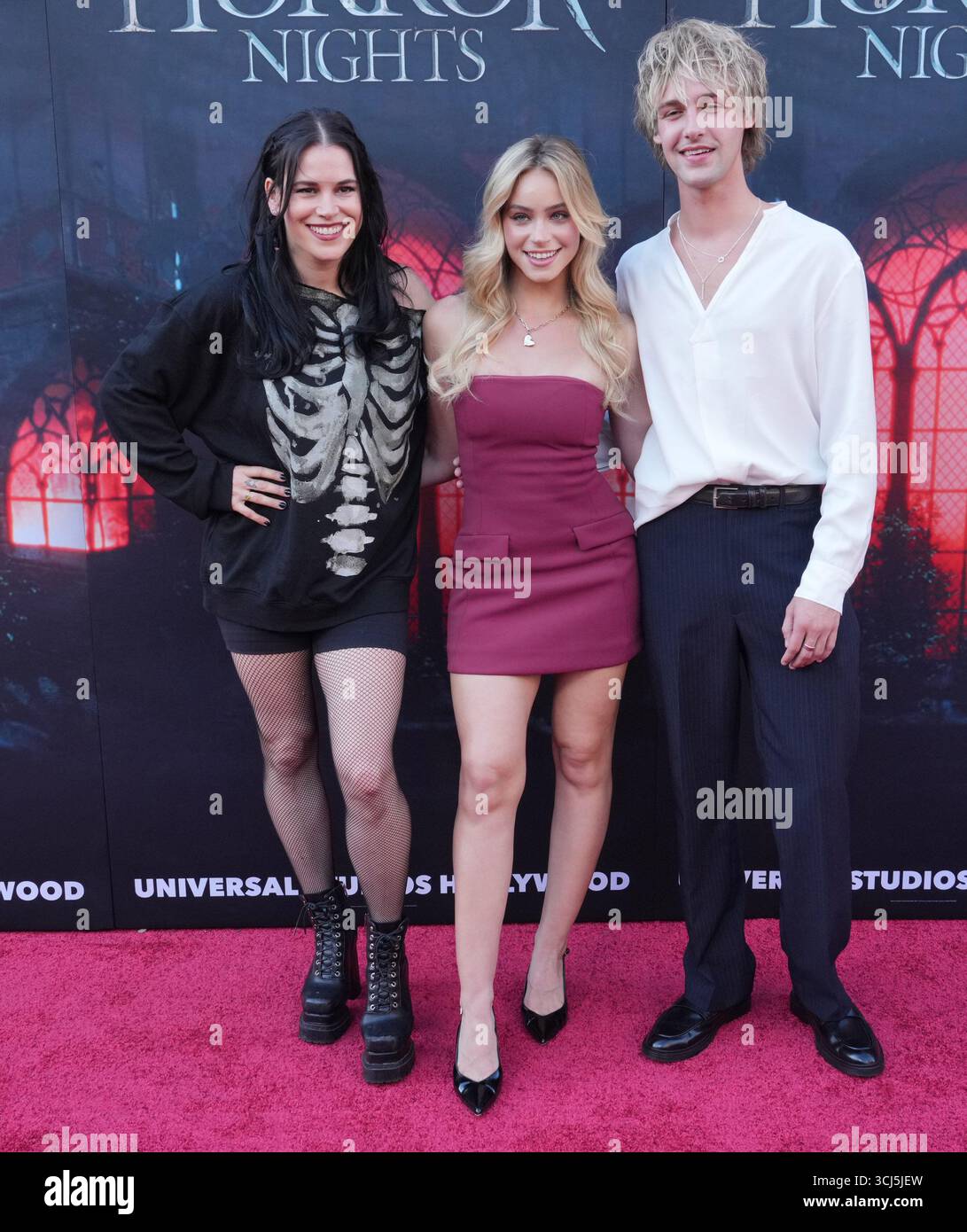 (L-R) Krsy Fox, Alexa Blair and Mason Mecarte at the Universal Studios ...