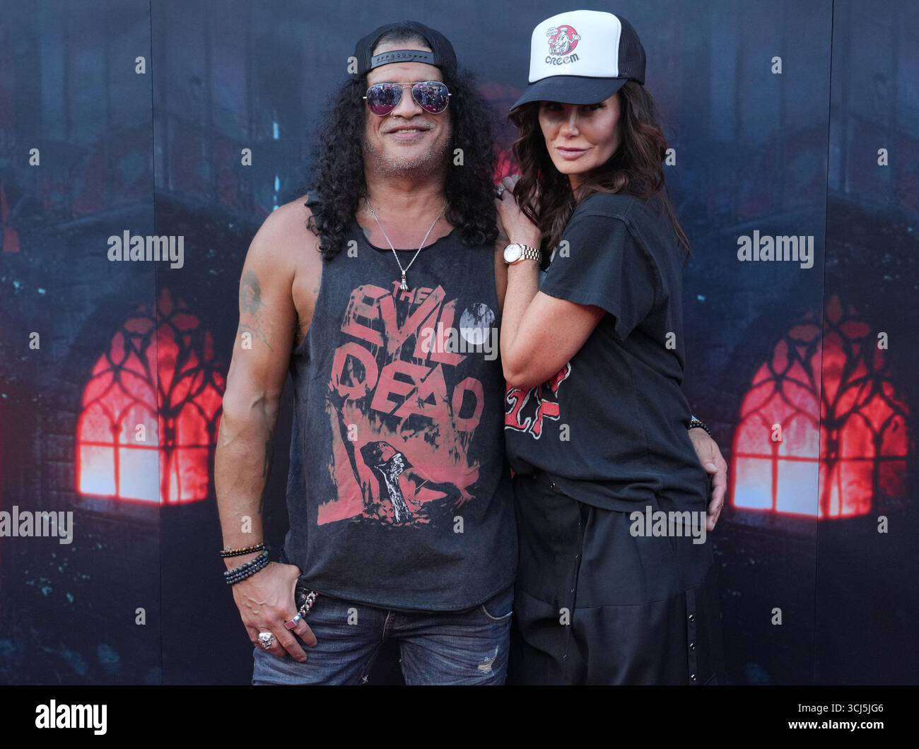 (L-R) Slash and Meegan Hodges at the Universal Studios Hollywood ...