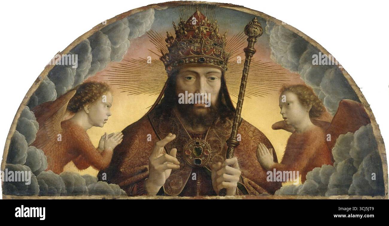 Gerard David - God the Father (Louvre Stock Photo - Alamy