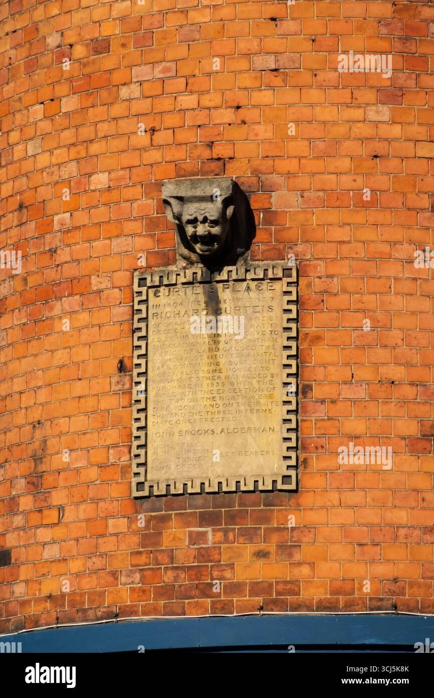 Plaque on the wall of 1 Watergate, “In 1494 in the 9th year of the ...