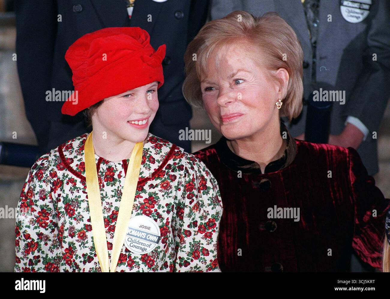 File photo dated 18/12/1996 of the Duchess of Kent with Josie Russell ...