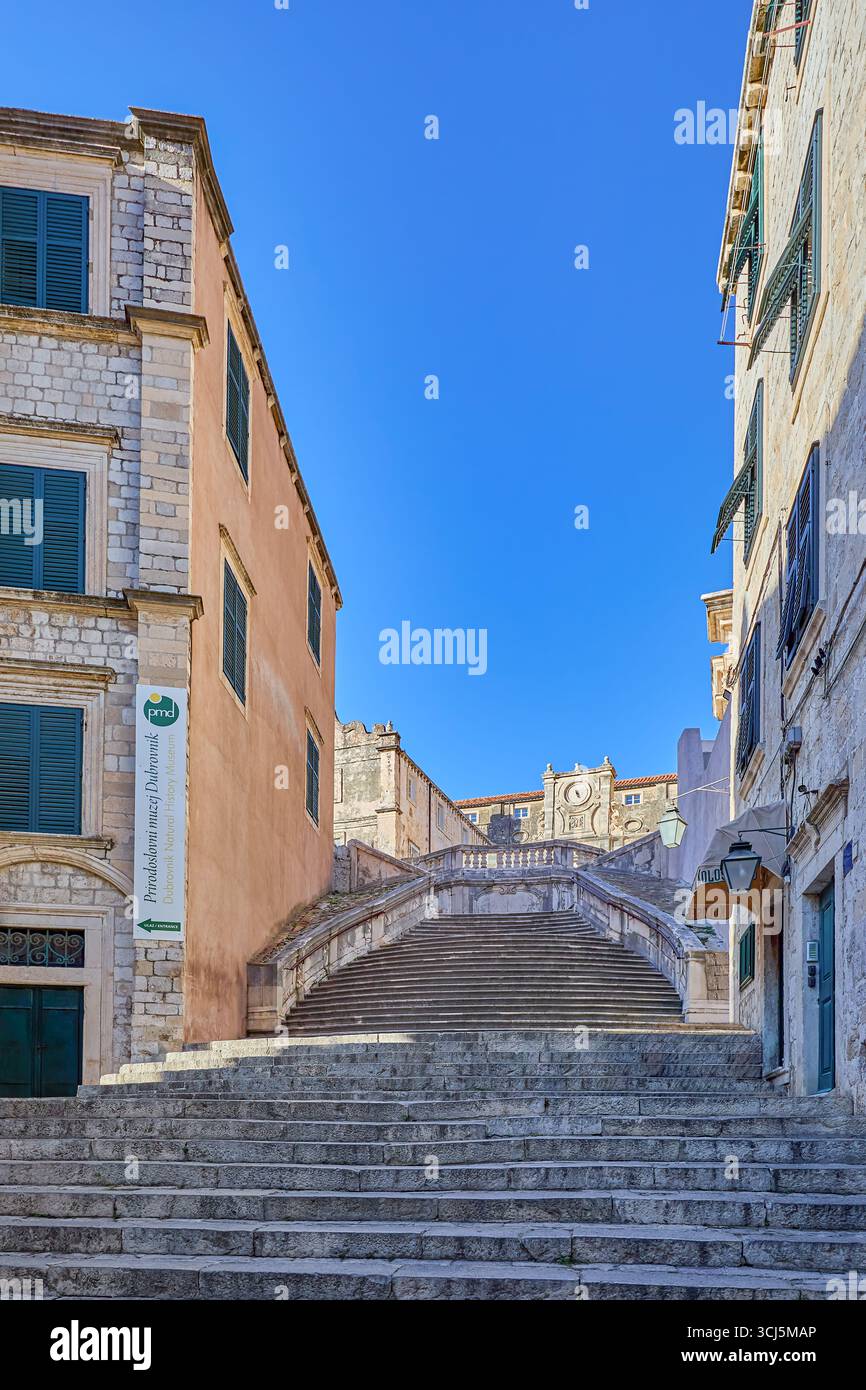 The Jesuit Stairs, grand staircase with 136 steps connecting Gundulic ...