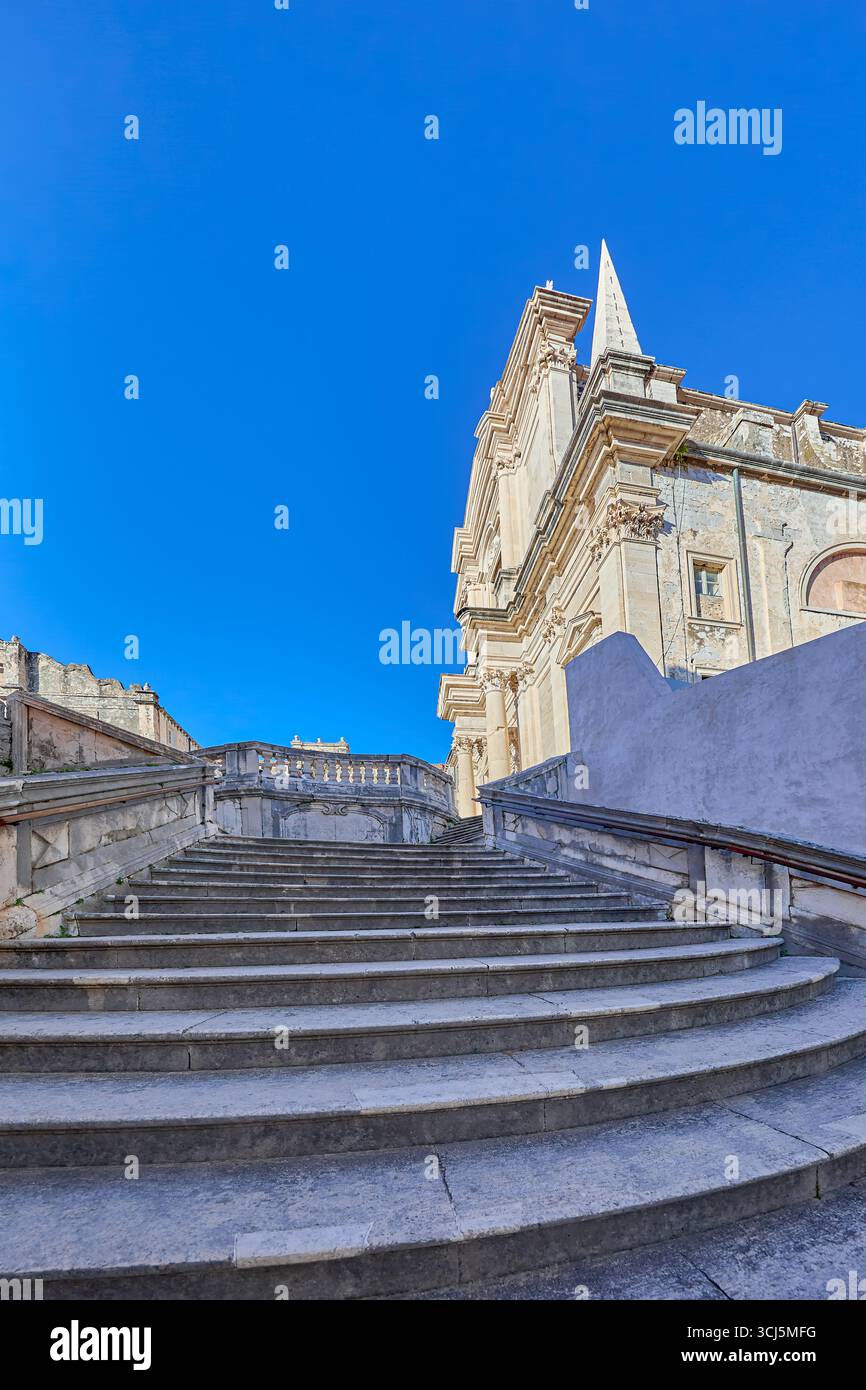 The Jesuit Stairs, grand staircase with 136 steps connecting Gundulic ...