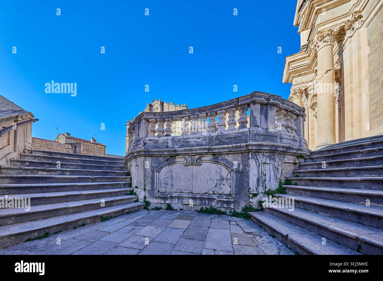 The Jesuit Stairs, grand staircase with 136 steps connecting Gundulic ...