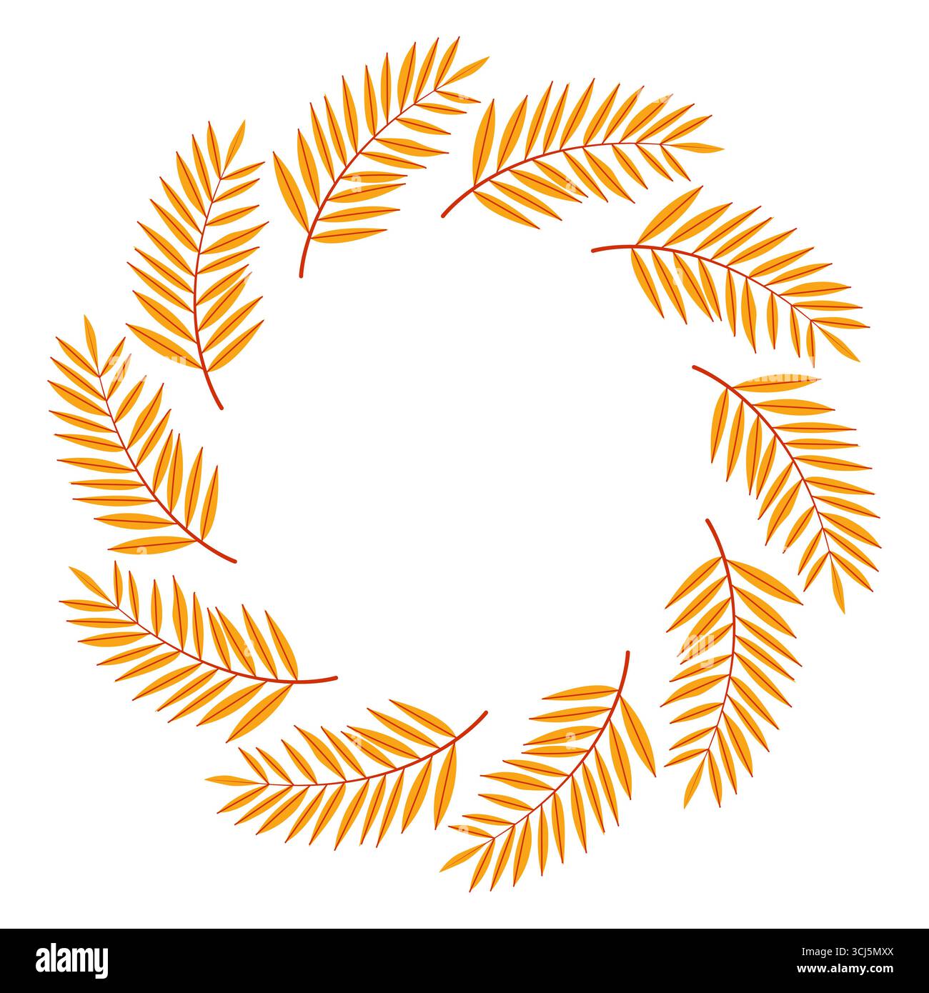 Striking arrangement of leaves Cut Out Stock Images & Pictures - Alamy