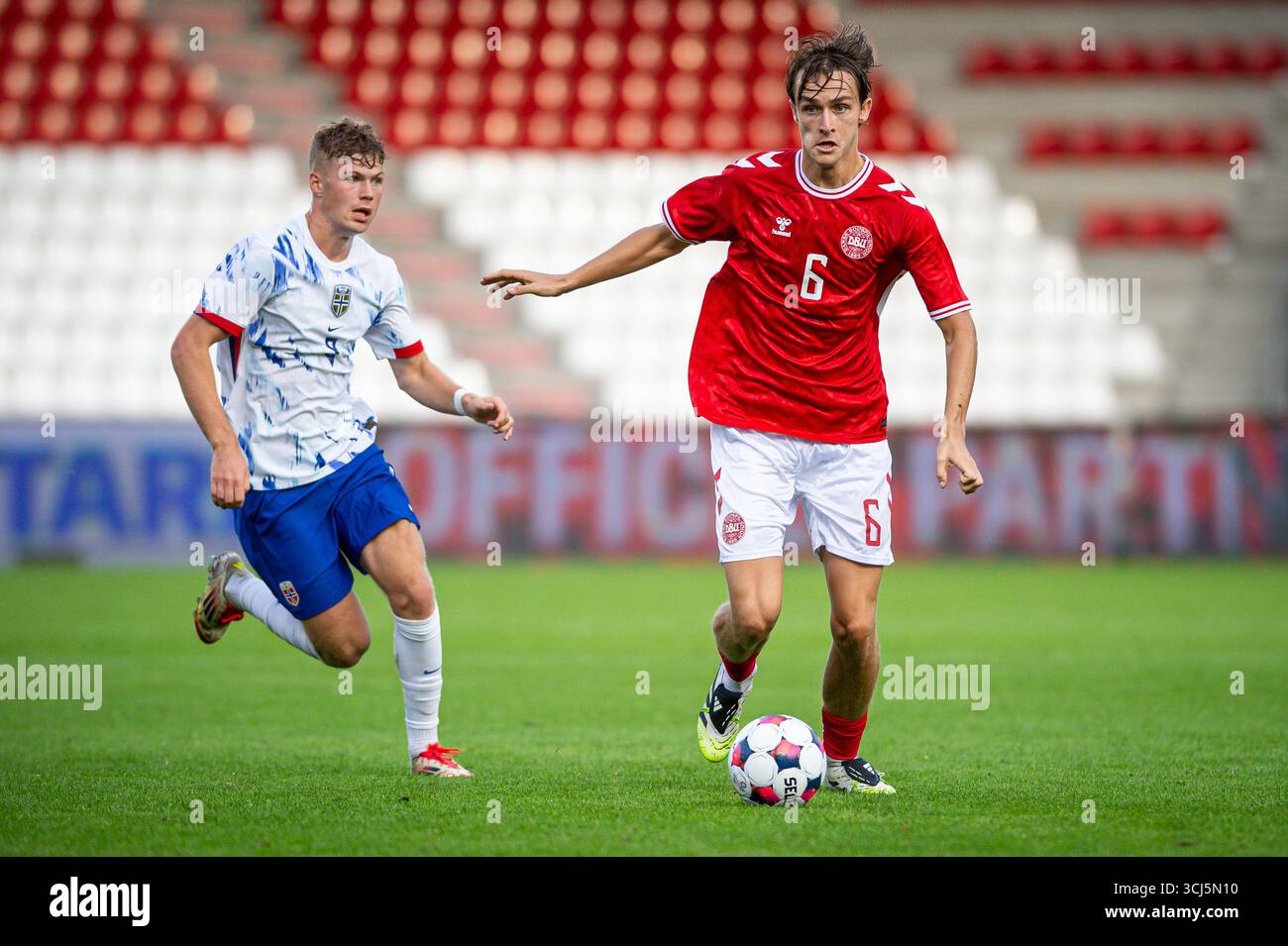 Vejle, Denmark. 04th, September 2025. William Clem (6) of Denmark seen ...