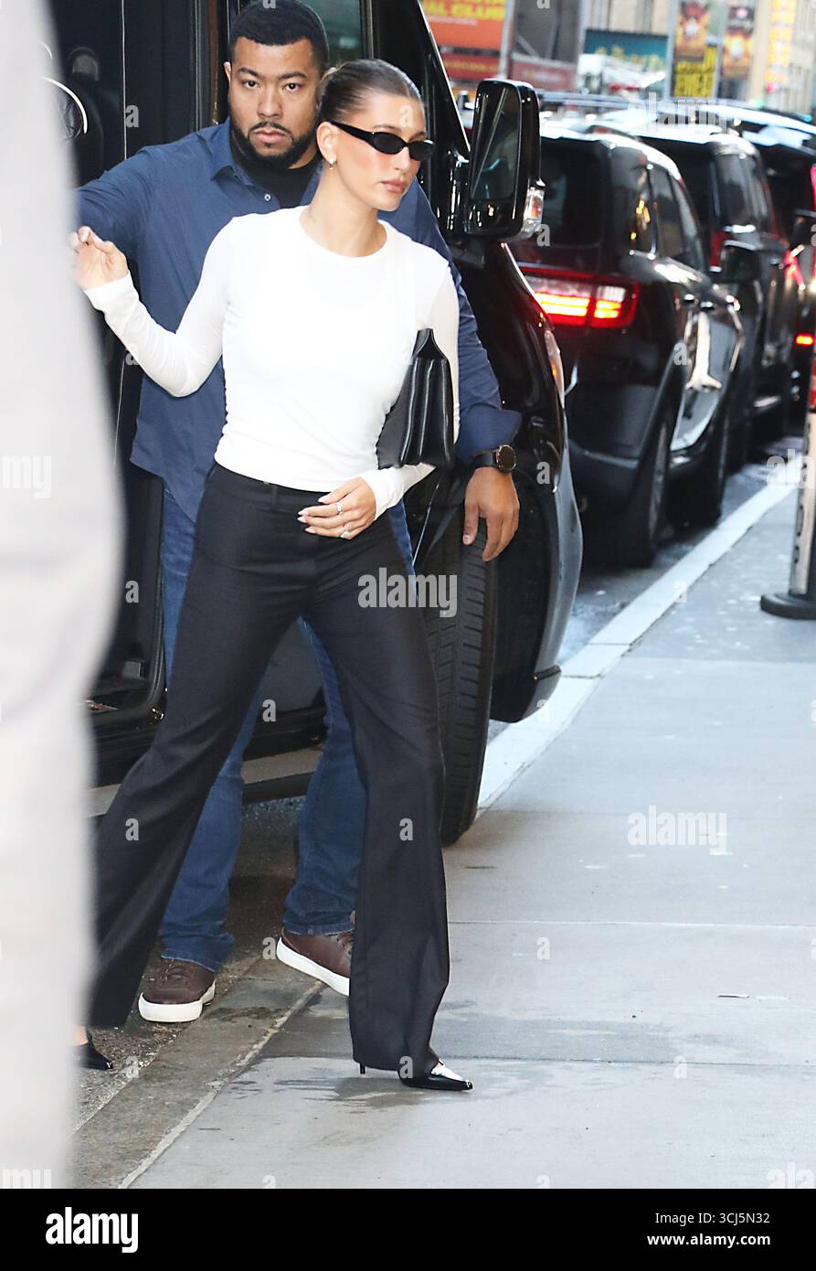 NEW YORK, NY - SEPTEMBER 4: Hailey Bieber seen out and about while at ...