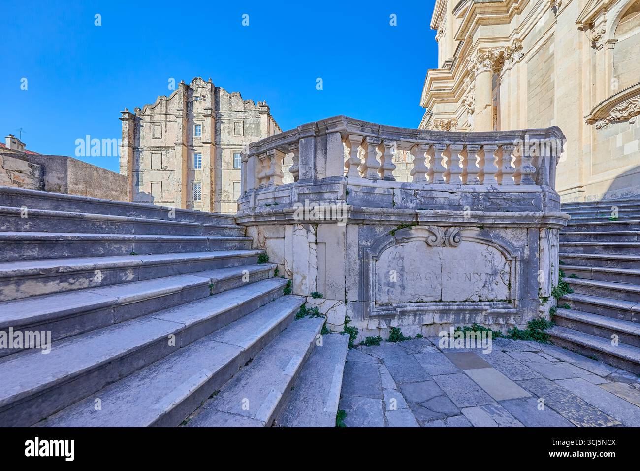 The Jesuit Stairs, grand staircase with 136 steps connecting Gundulic ...