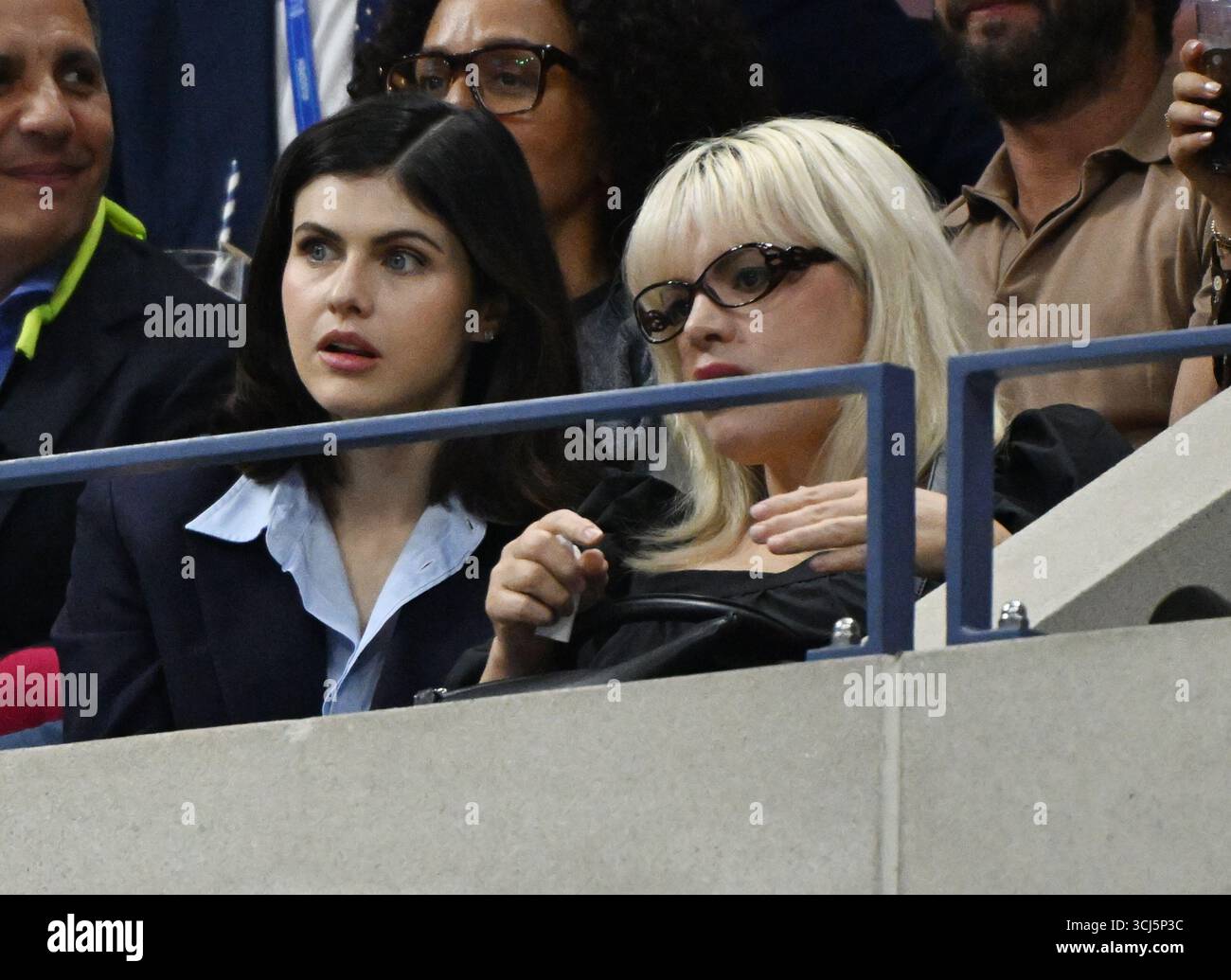FLUSHING NY- SEPTEMBER 04: Alexandra Daddario is seen watching Aryna ...