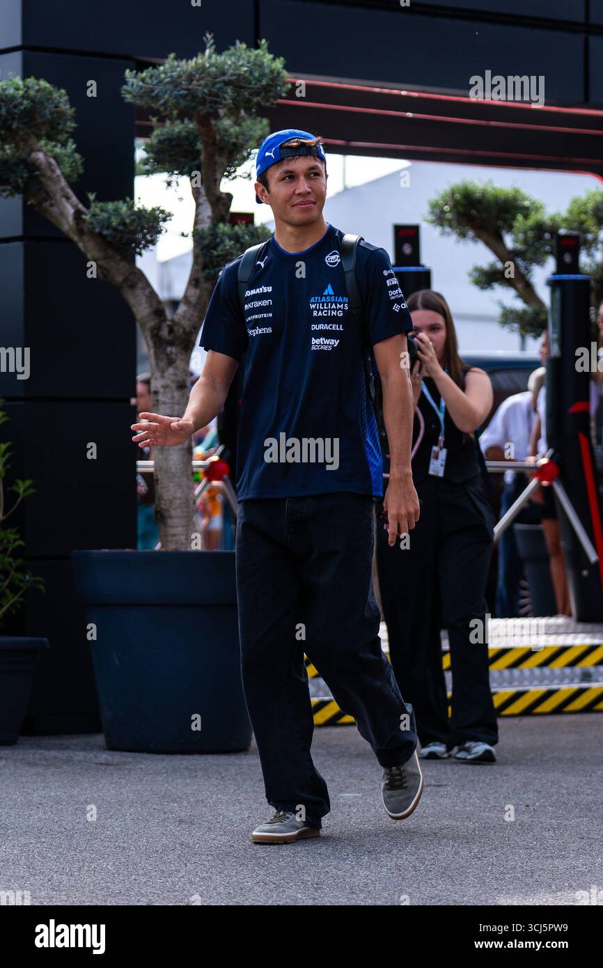 Atlassian Williams Racing F1 Team's Thai driver Alex Albon seen in the ...