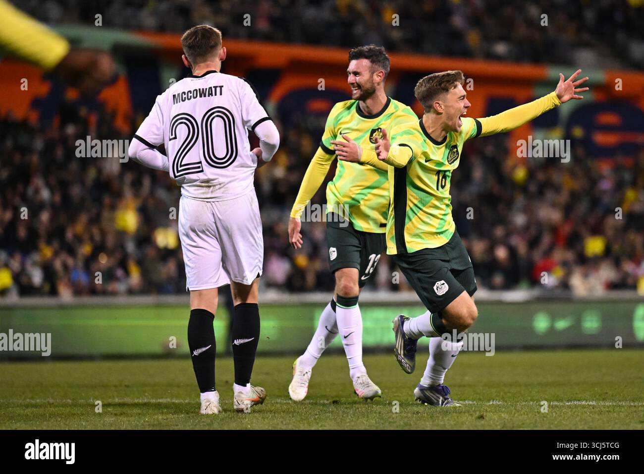 Max Balard of Australia celebrates after scoring a goal during the ...
