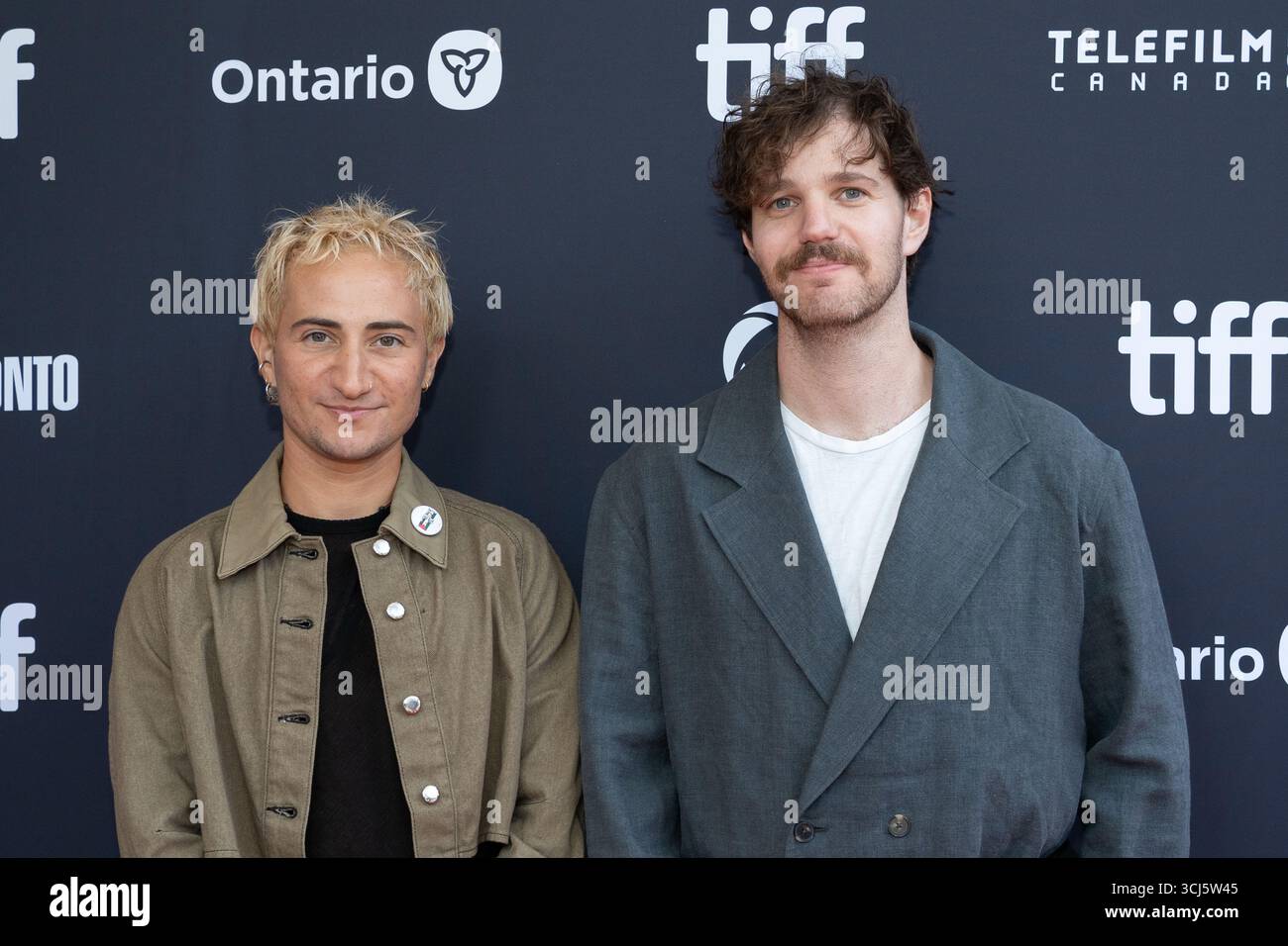 (L-R) Luca Intili and Harris Mayersohn attend the red carpet for the ...