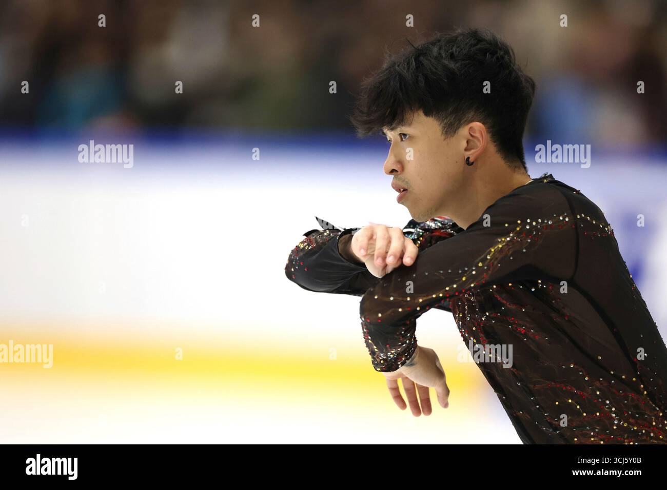 Jimmy MA of United States performs during the men's short program of ...