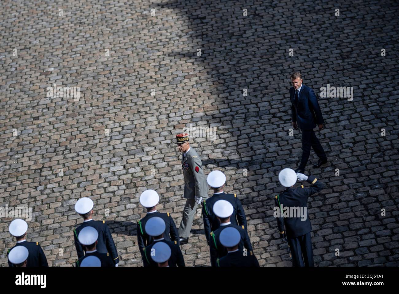 Former chief of staff of France's armed forces Thierry Burkhard and ...