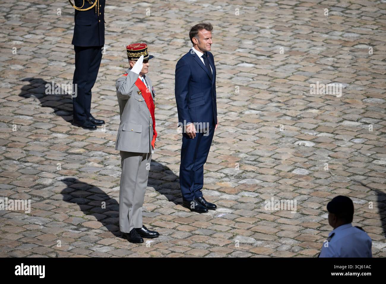 Former chief of staff of France's armed forces Thierry Burkhard and ...