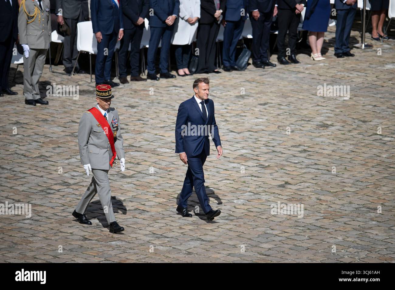 Former chief of staff of France's armed forces Thierry Burkhard and ...