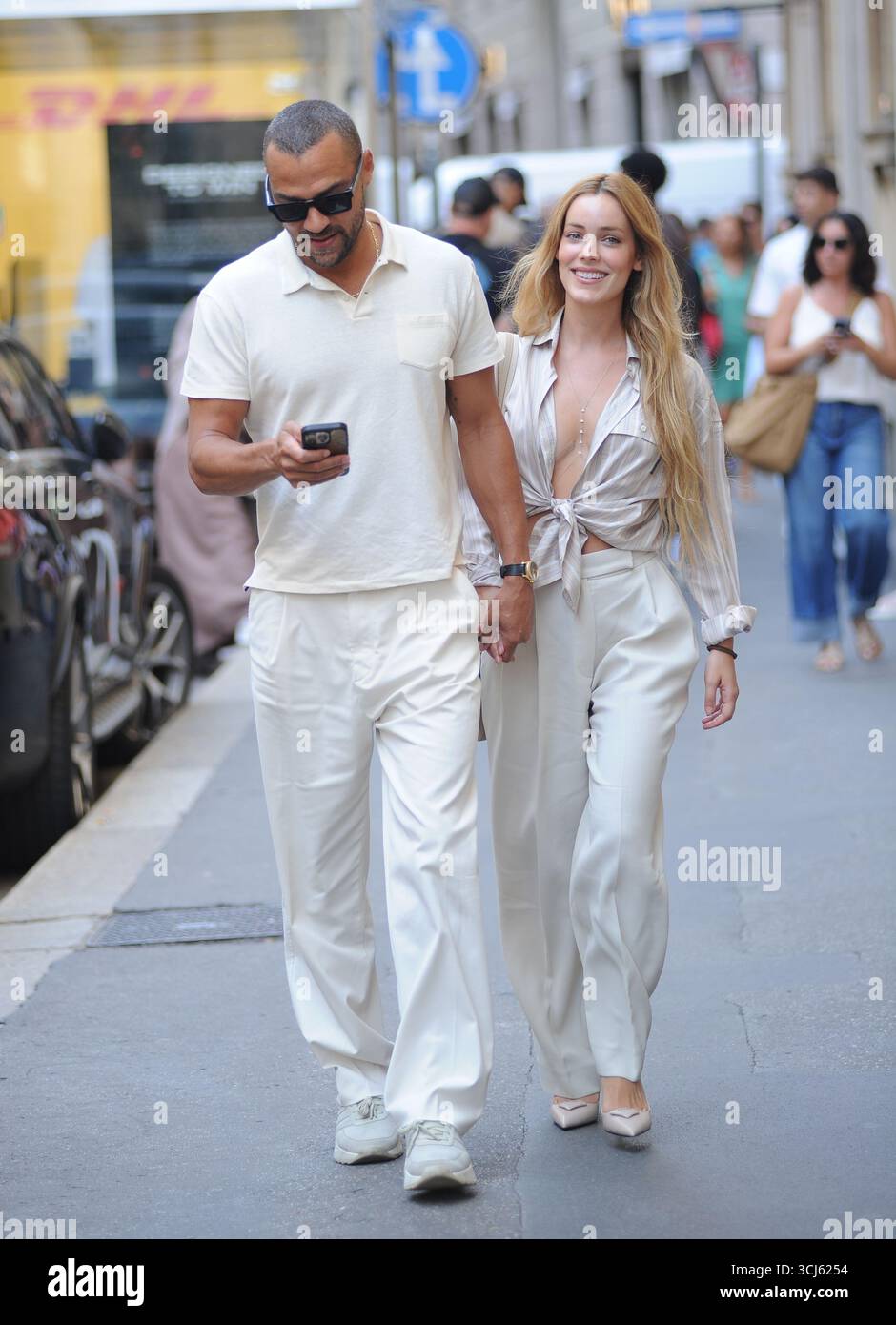 Milan, Jesse Williams, an American actor, was caught having lunch with ...