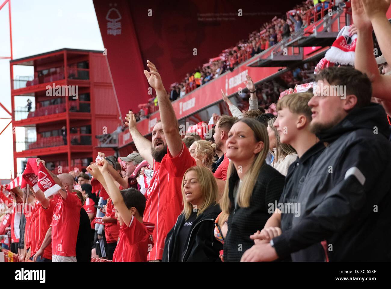 Nottingham Forest fans seen during the Premier league football match ...