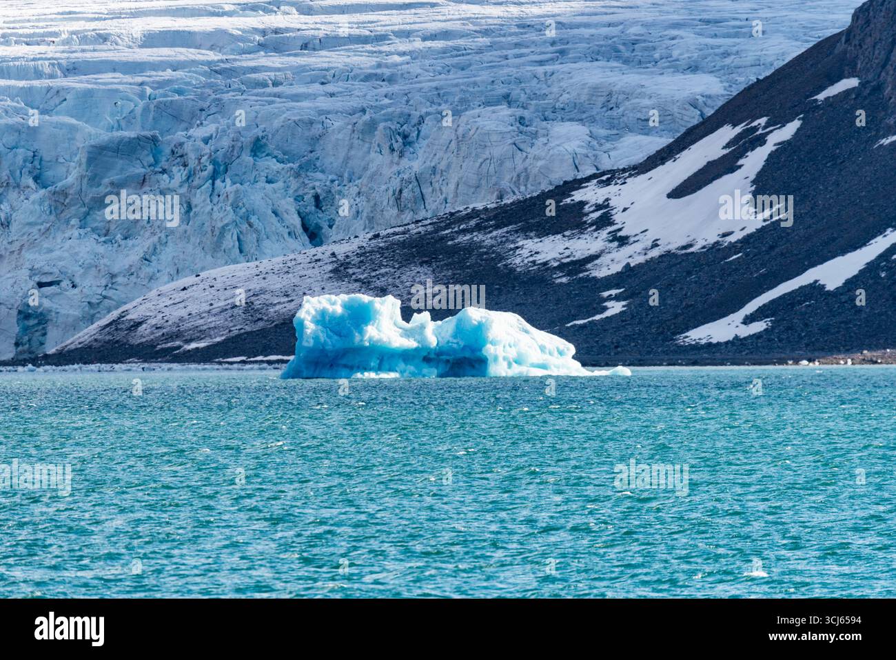 Iceberg In Arctic Ocean Off Danes Island Svalbard Norway // DANES ...