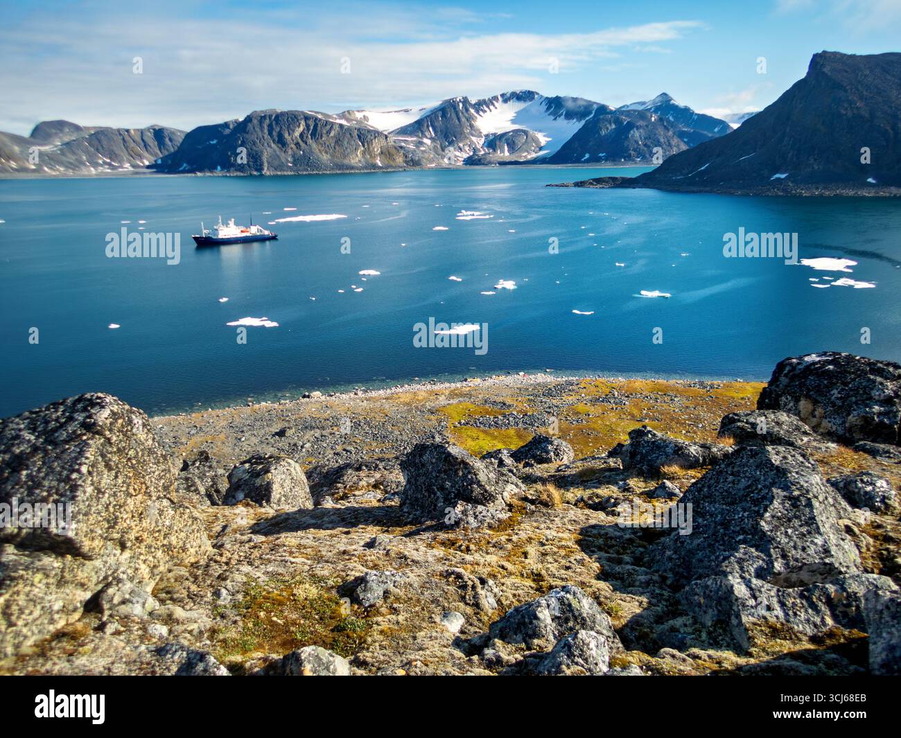 Albert I Land Fairhaven Svalbard Ship Arctic Ocean // SVALBARD, Norway ...