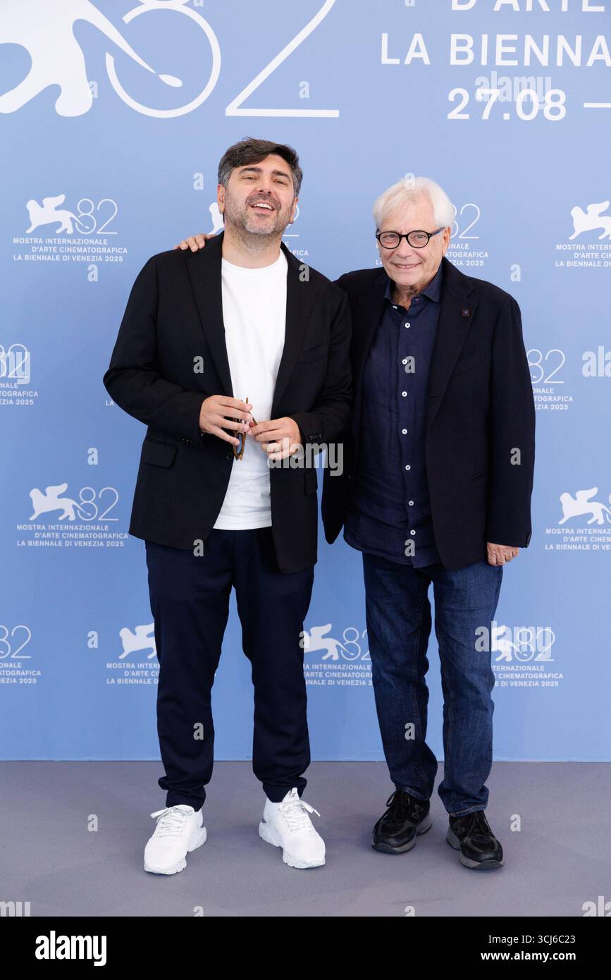 Toni D'Angelo and Nino D'Angelo attend the "Nino. 18 Giorni" photocall ...