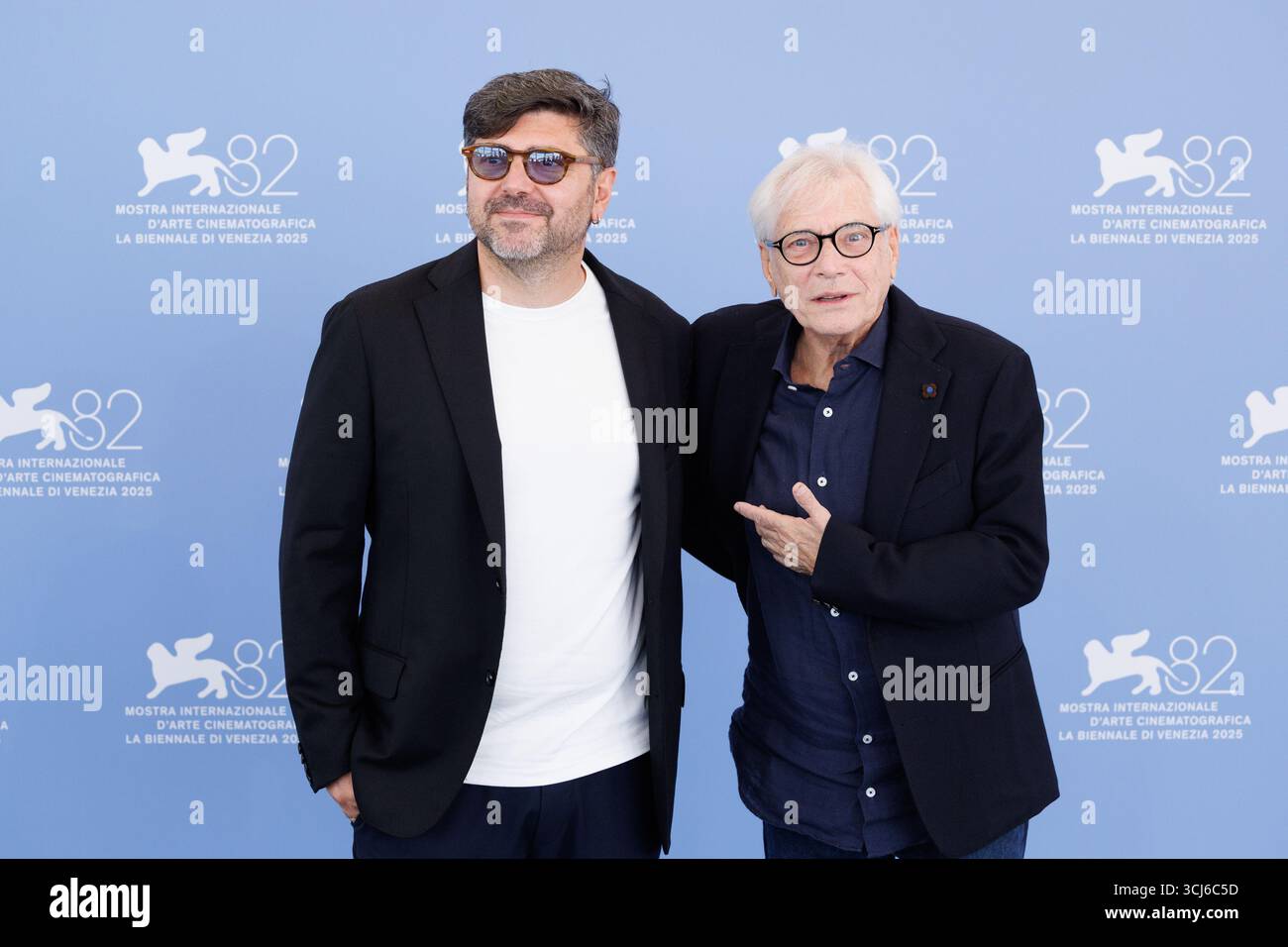 Toni D'Angelo and Nino D'Angelo attend the "Nino. 18 Giorni" photocall ...