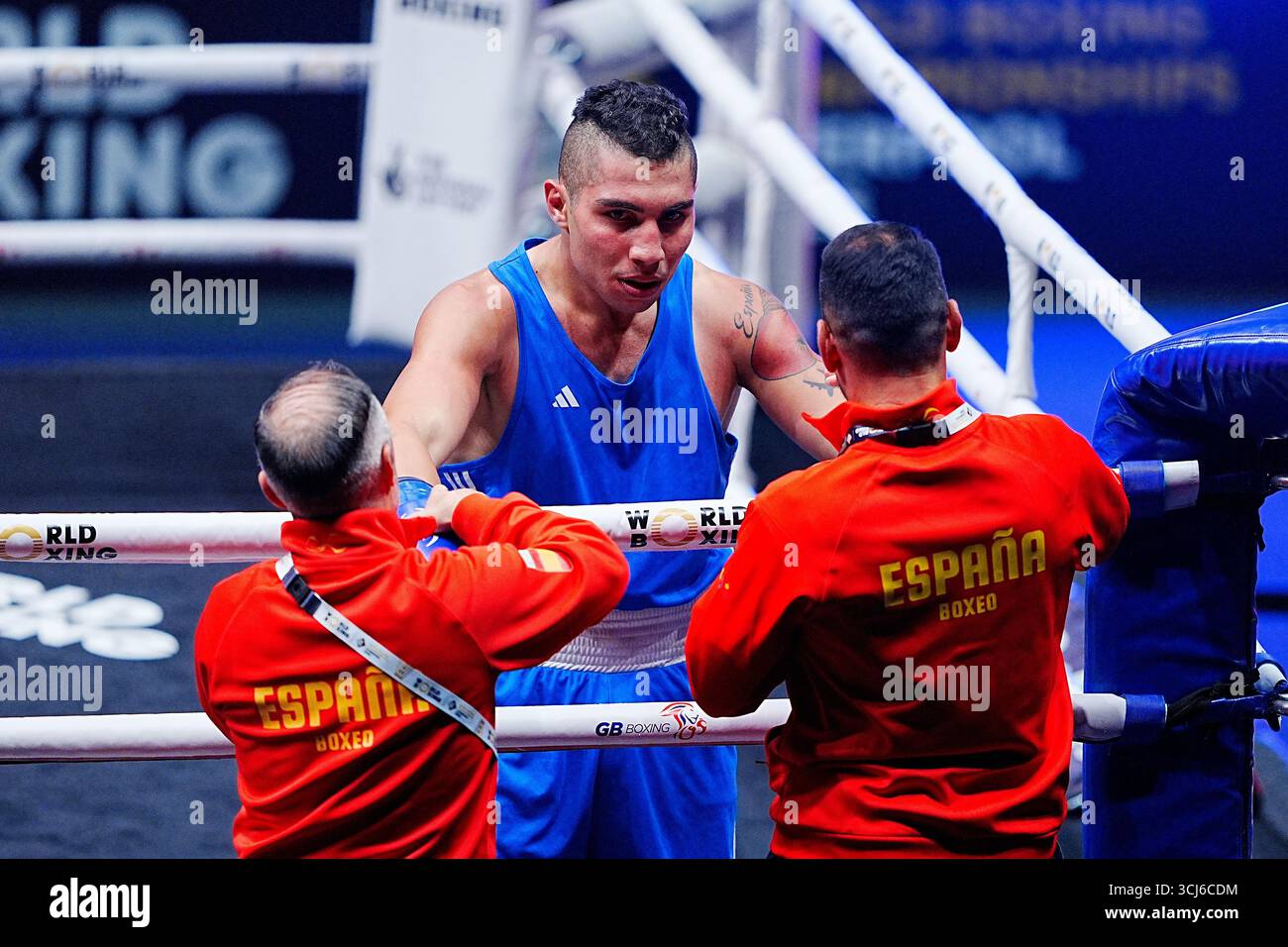 Aryan Saed Panah during their bout against Sakiusa Narara during day ...