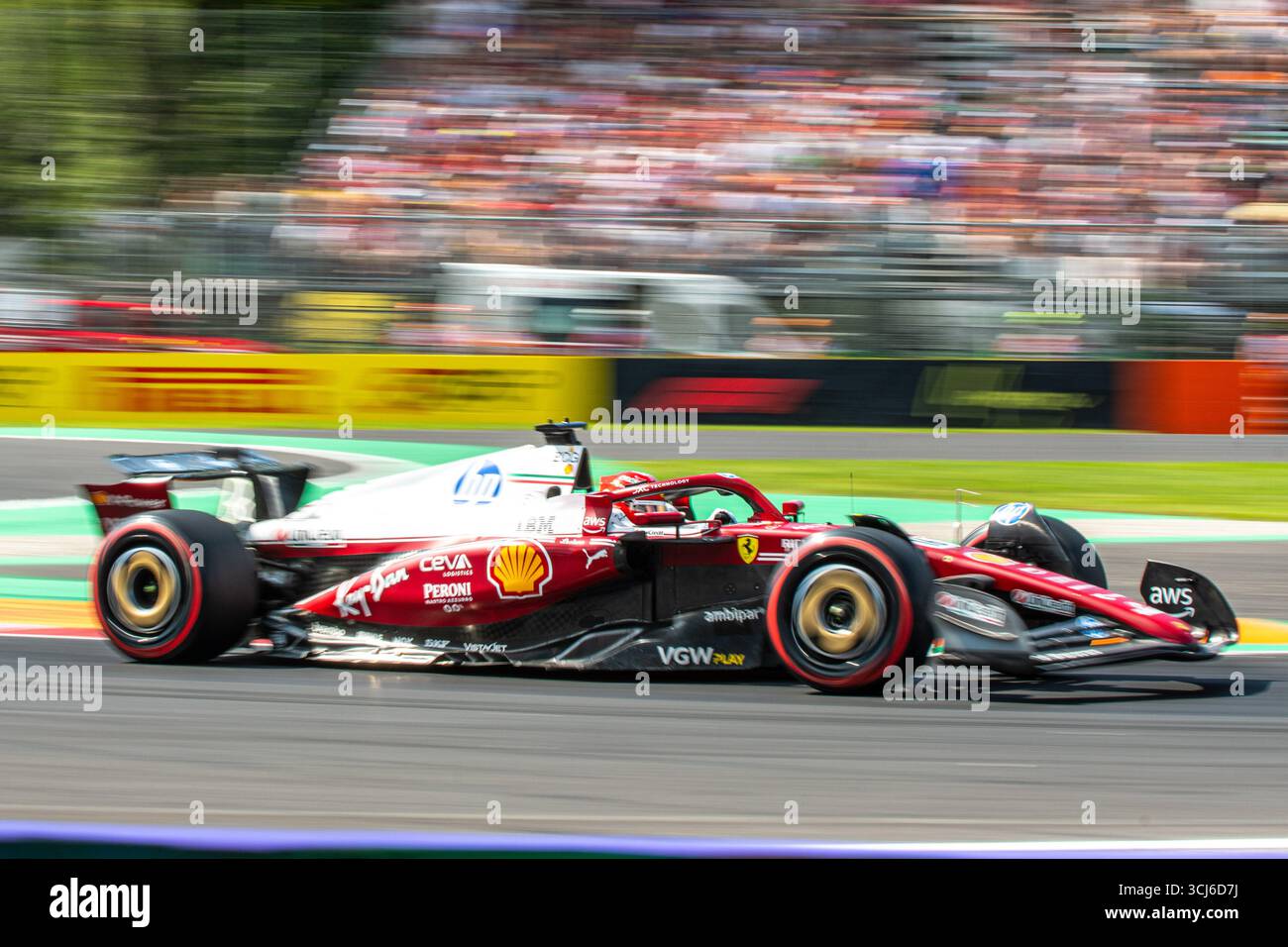 Charles Leclerc (MON) driving for Scuderia Ferrari HP during free ...
