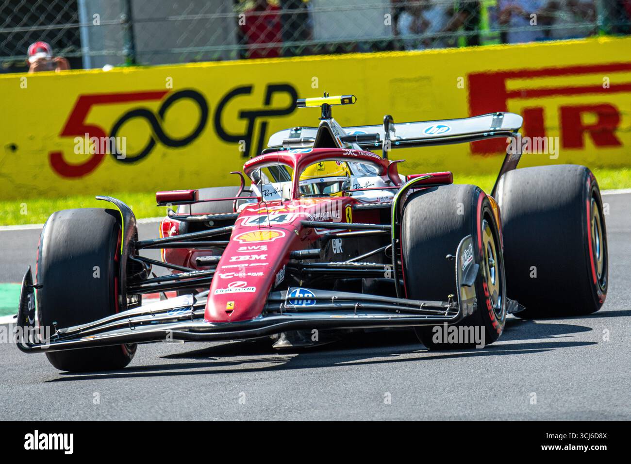 September 5, 2025, Monza, Verbania, italy: Lewis Hamilton (GBR) driving ...