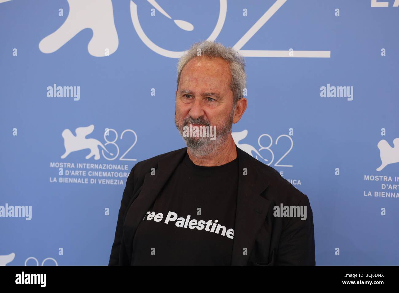 Venice, Italy, 5th September, 2025. Luciano Stella at the photo call ...