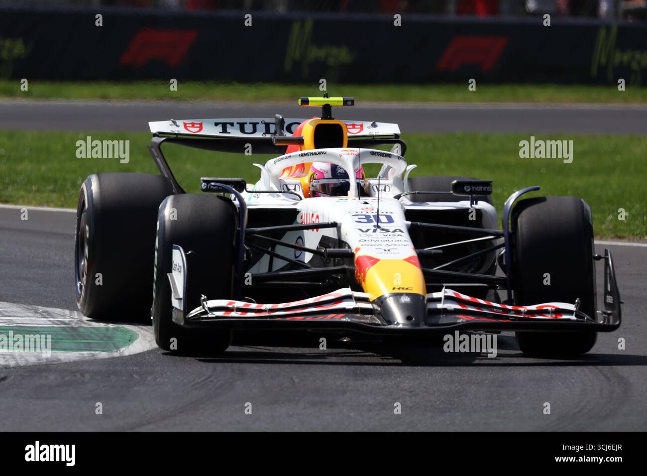 Liam Lawson of Racing Bulls Formula One Team on track during free ...