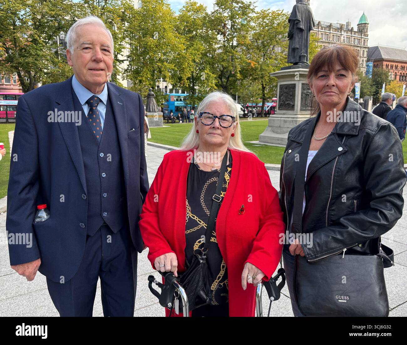 (left to right) Ron Johnston, Marie Johnston and Isobel Gorman from ...
