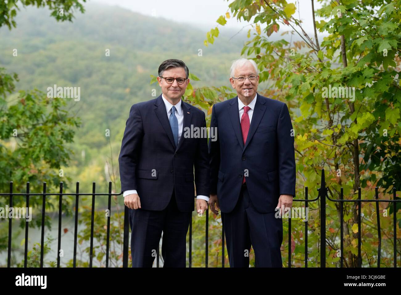 House of Commons Speaker Francis Scarpaleggia, right, greets Mike ...