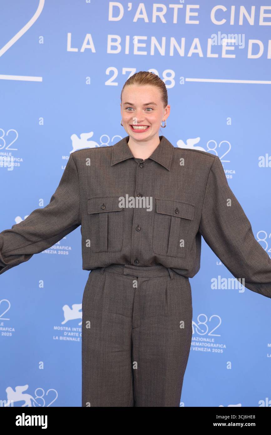 Venice, Italy, 5th September, 2025. Luna Wedler at the photo call for ...