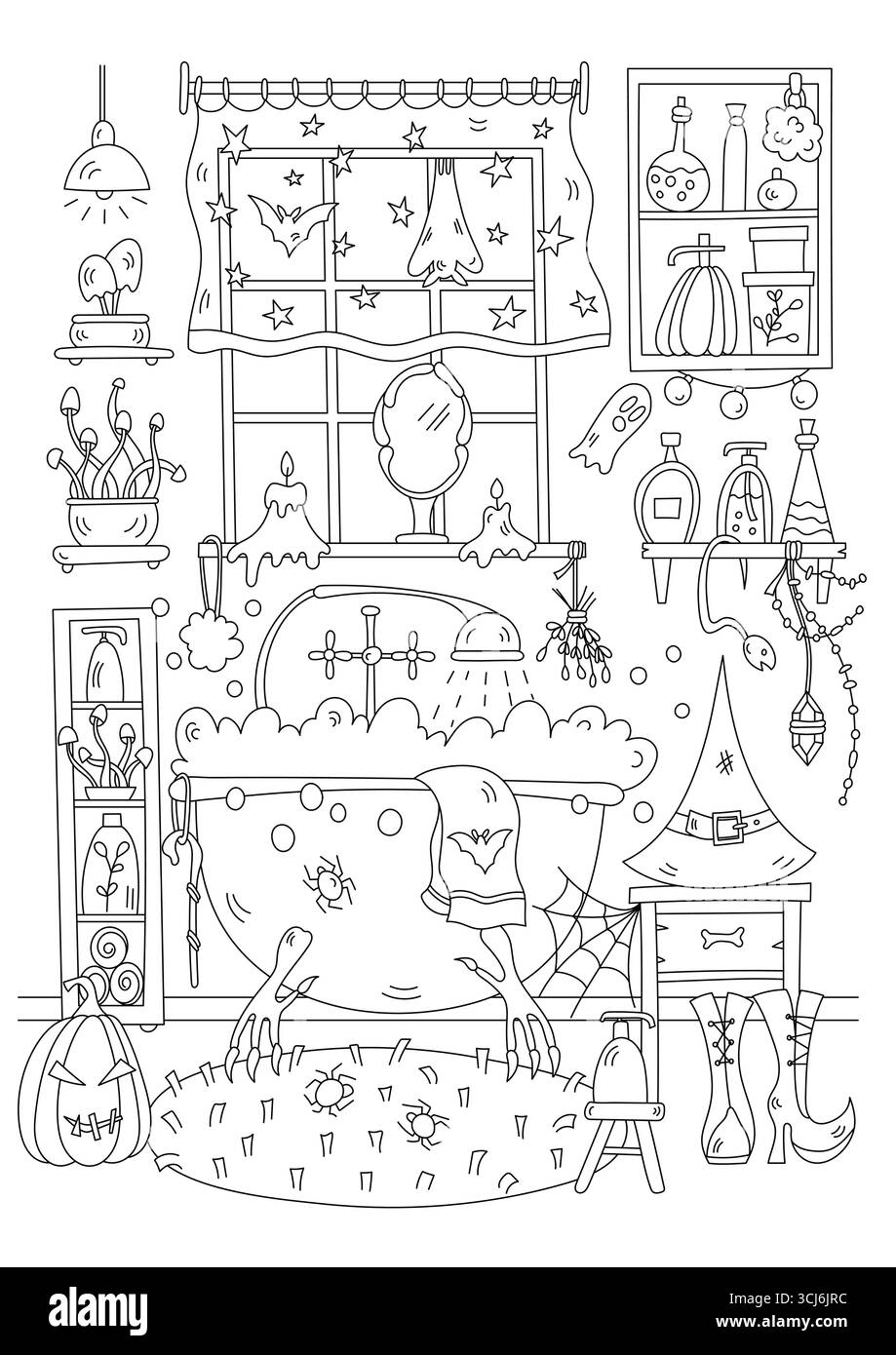 Pencil coloring page picture Stock Vector Images - Alamy