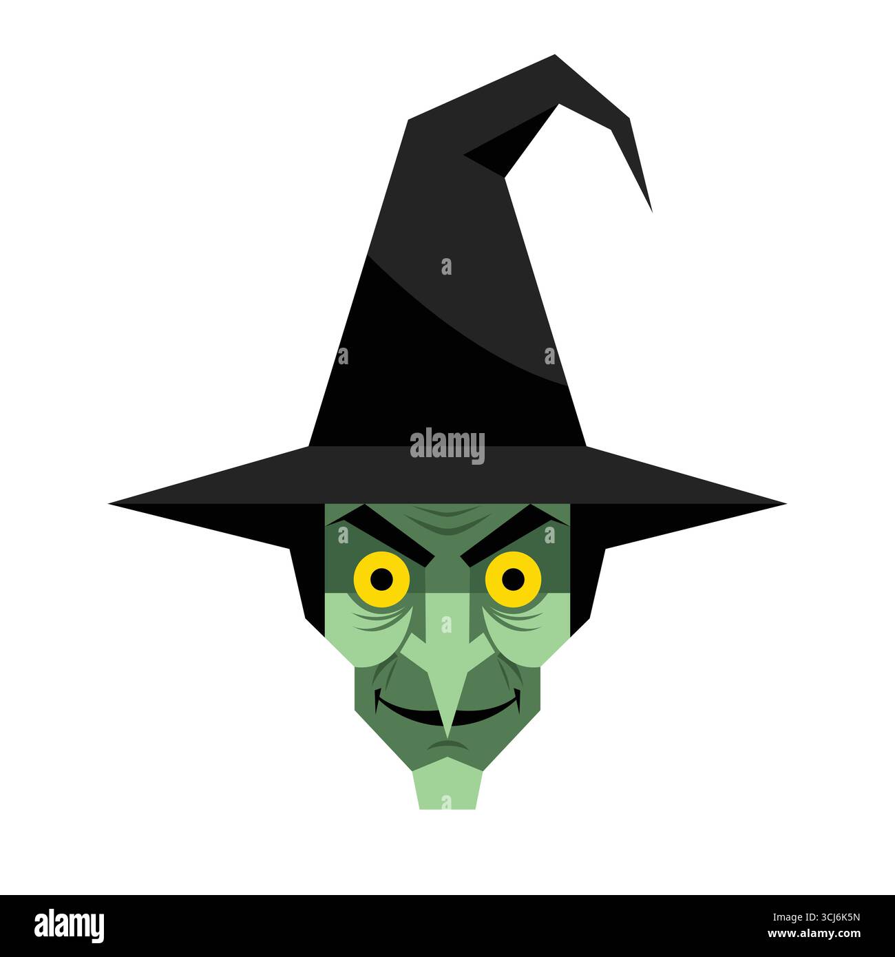 Witch wicked witch green face Stock Vector Images - Alamy