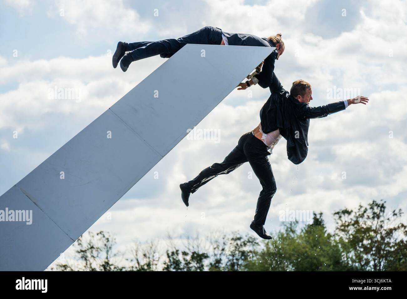 London, UK. 5 Sep 2025. The Weight of Water on Birchmere Lake ...