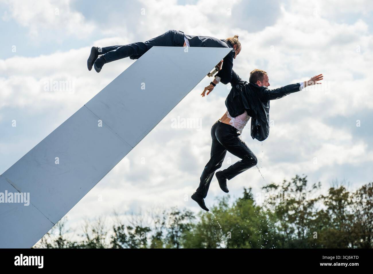 London, UK. 5 Sep 2025. The Weight of Water on Birchmere Lake ...