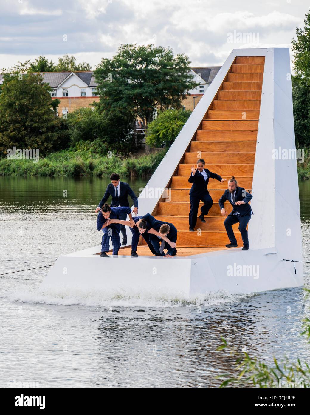 London, UK. 5 Sep 2025. The Weight of Water on Birchmere Lake ...
