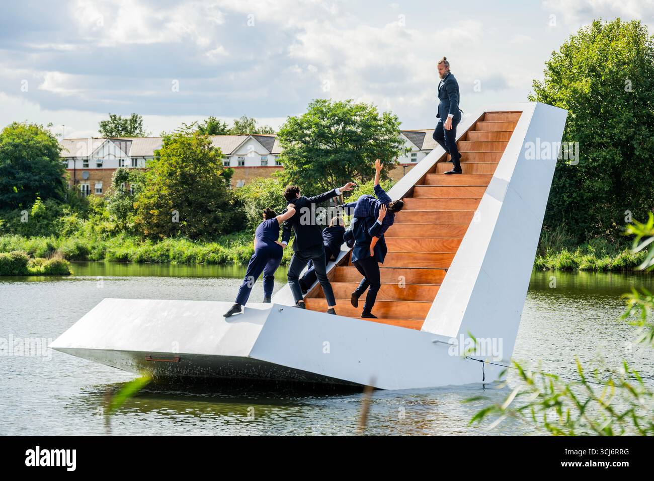 London, UK. 5 Sep 2025. The Weight of Water on Birchmere Lake ...