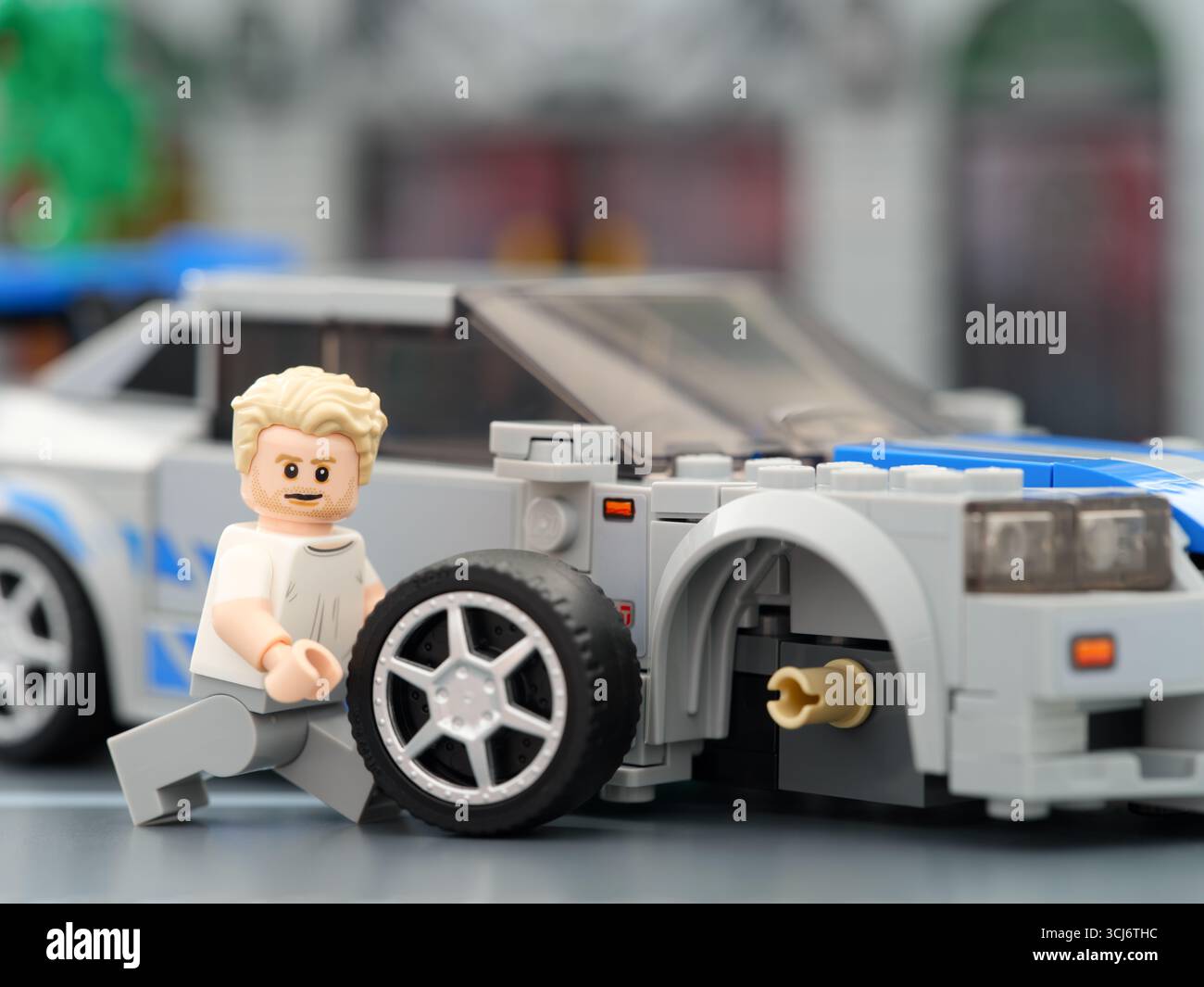 Tambov, Russian Federation - August 21, 2025 Lego driver Brian O’Conner ...