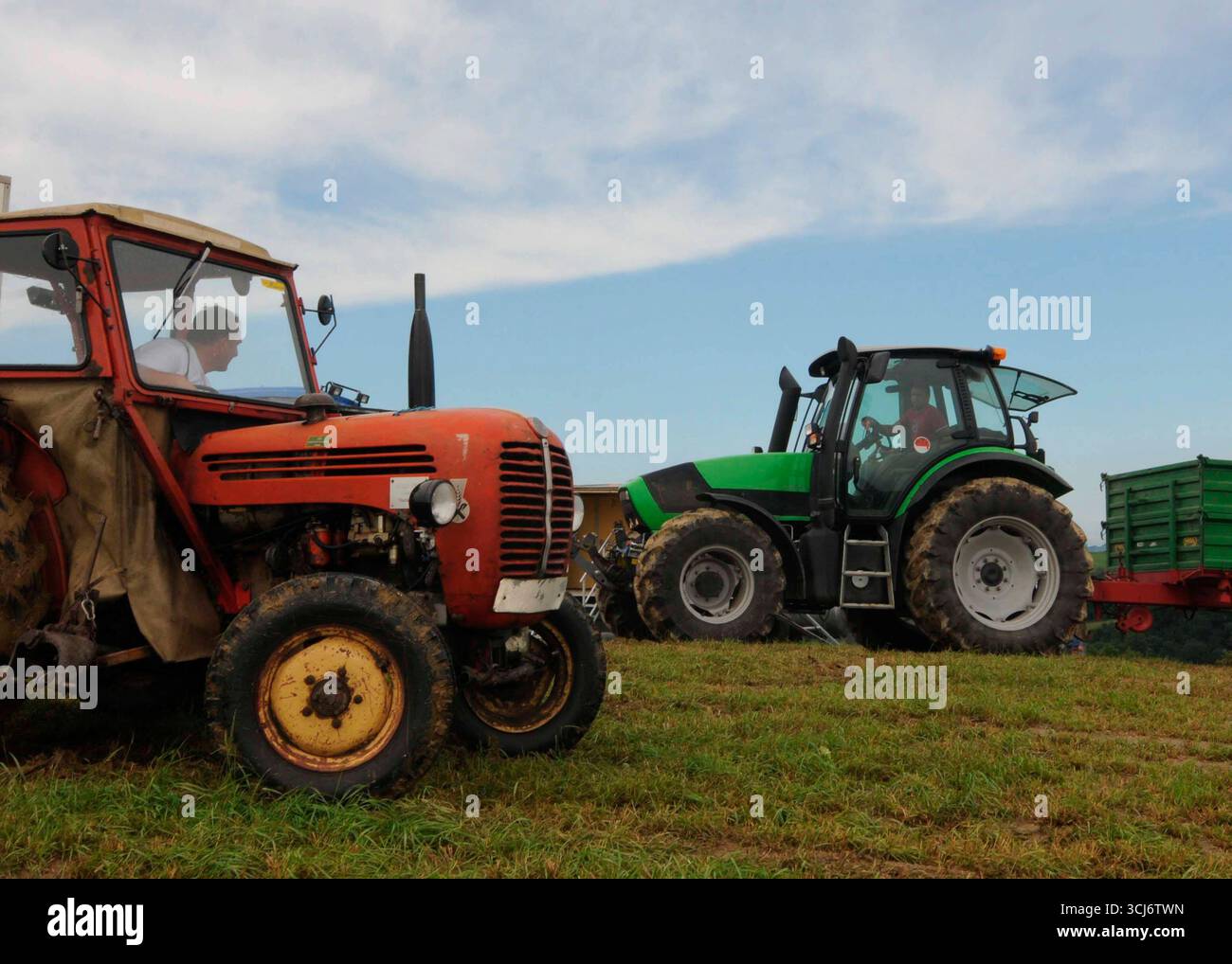 the tractor as an indispensable working tool in agriculture and farming ...