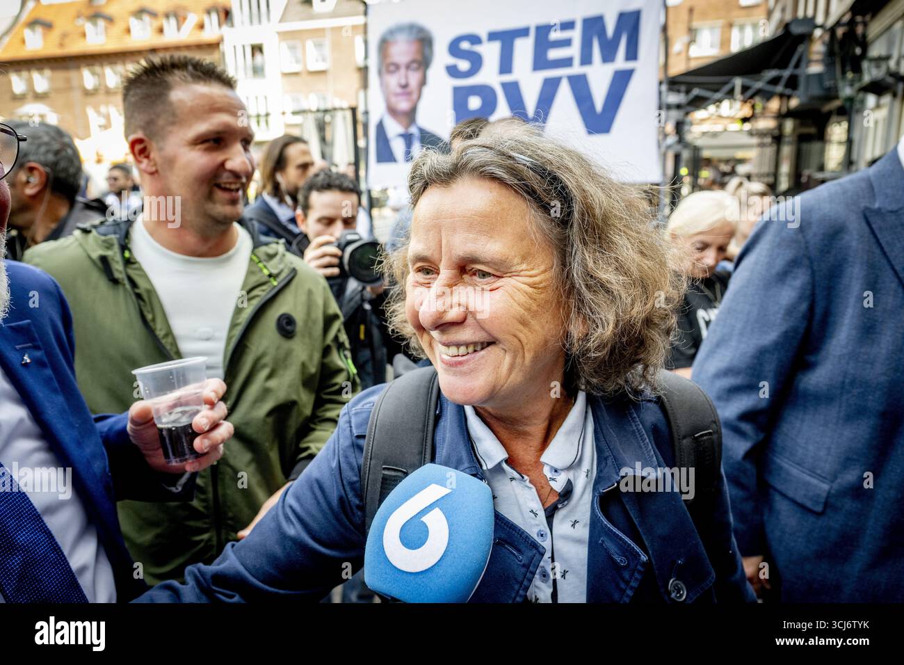 VENLO - Marjolein Faber. PVV leader Geert Wilders during the kickoff of ...