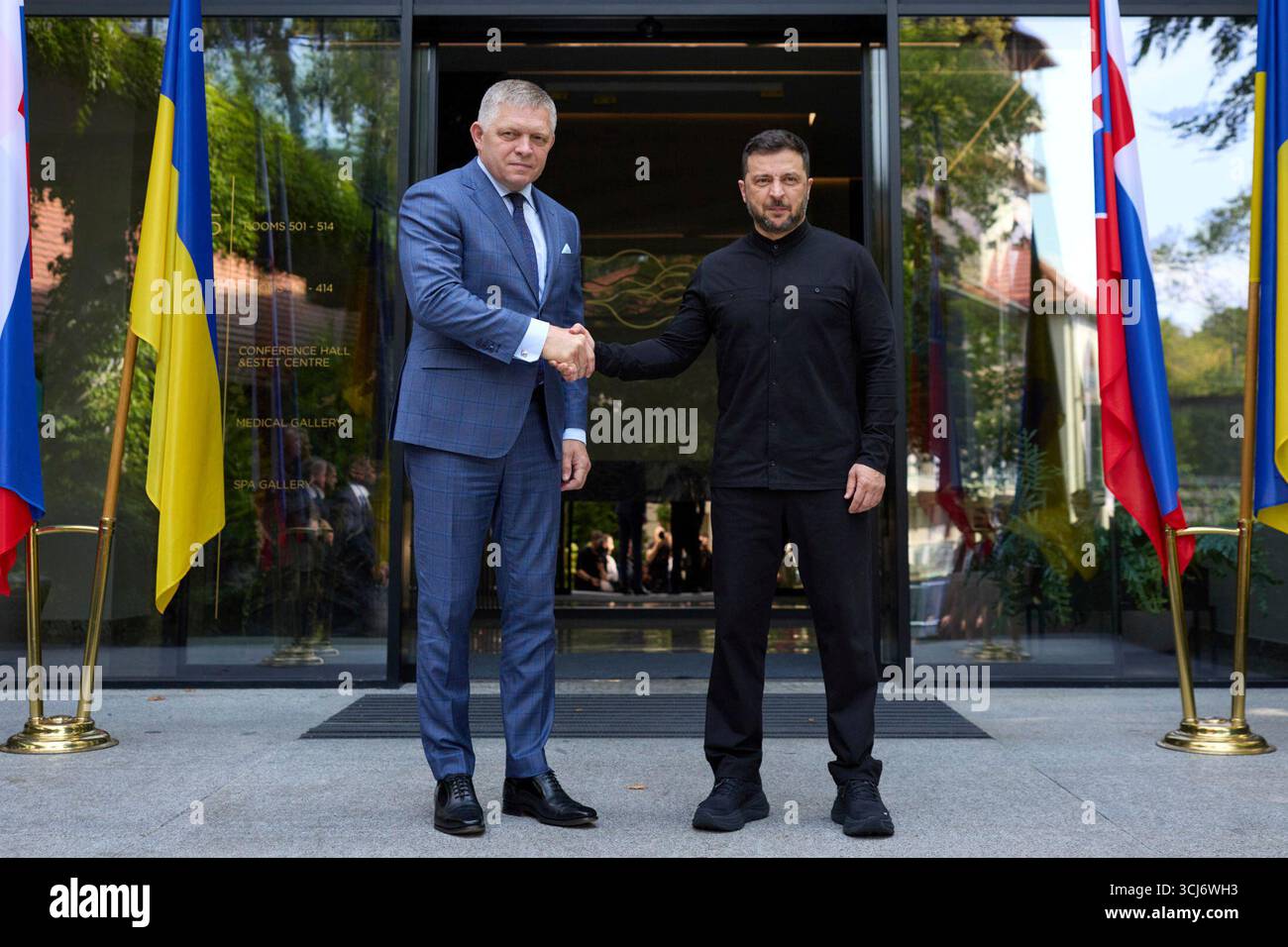 In this photo provided by the Ukrainian Presidential Press Office ...