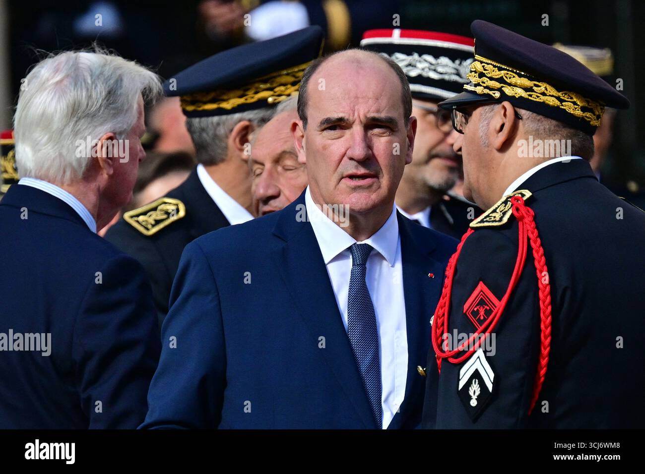 Jean Castex at Farewell to Arms Ceremony for Army General Thierry ...