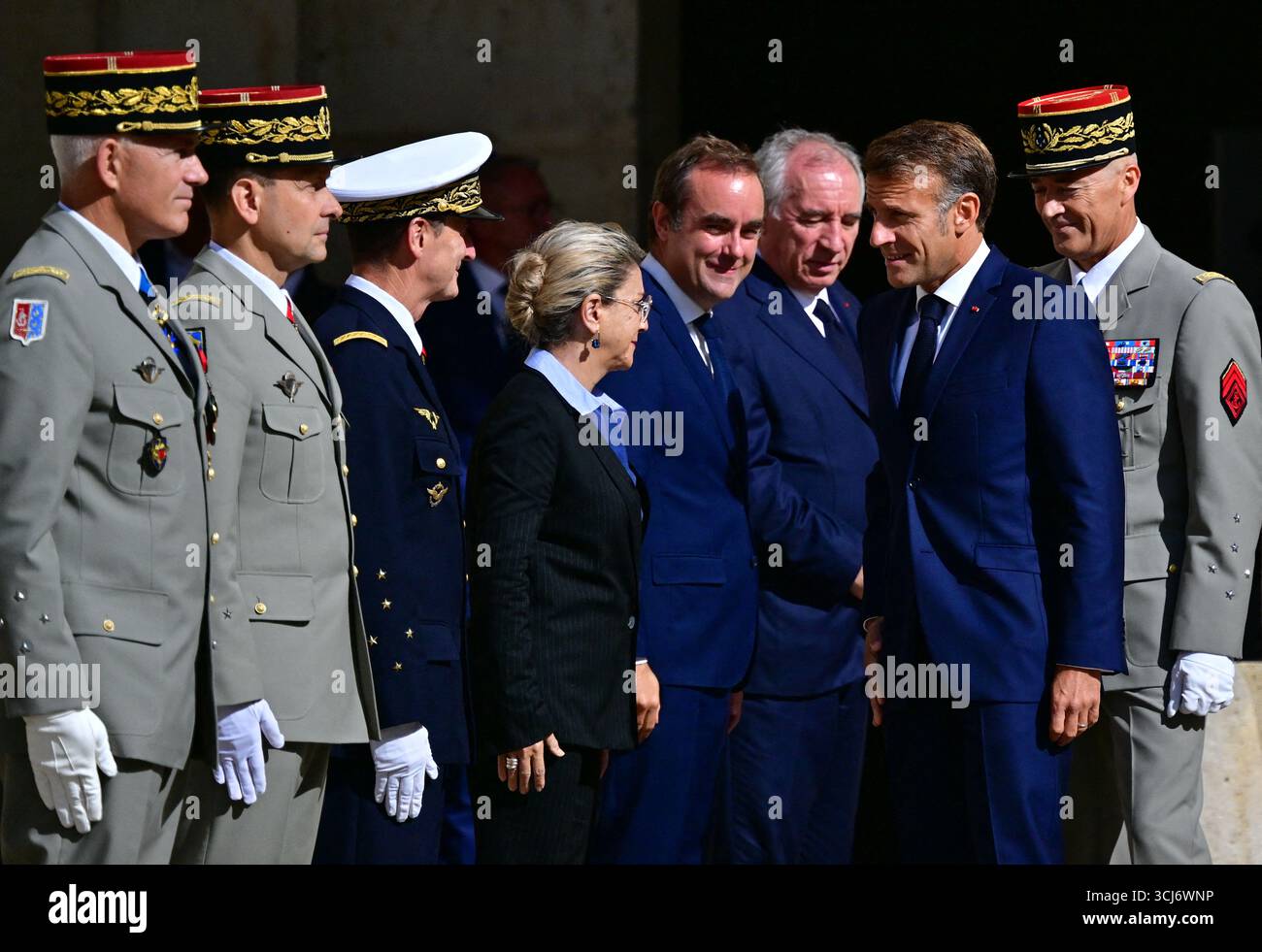 Emmanuel Macron (President of the French Republic), Thierry Burkhard ...