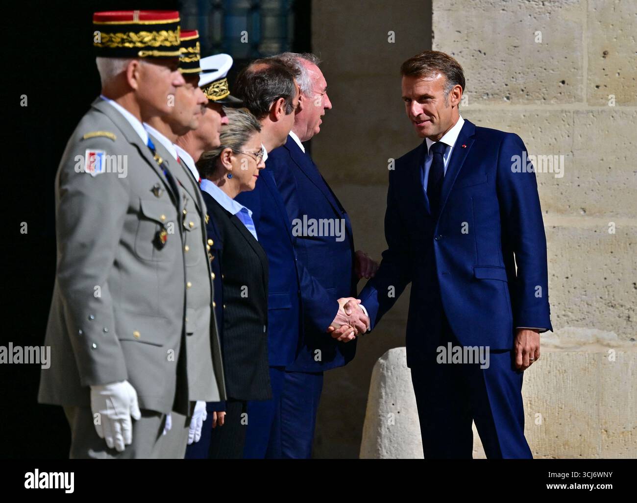 Emmanuel Macron (President of the French Republic), Thierry Burkhard ...